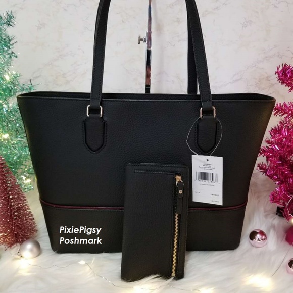 kate spade | Bags | Kate Spade Medium Dally Flower Tote Wallet Set ...